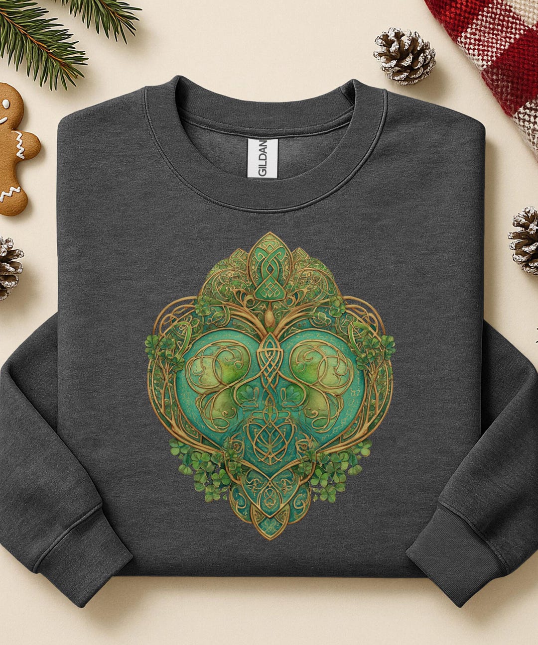 Folk Art Irish Heart Top Emily Balivet Inspired Design Celtic Heart ...
