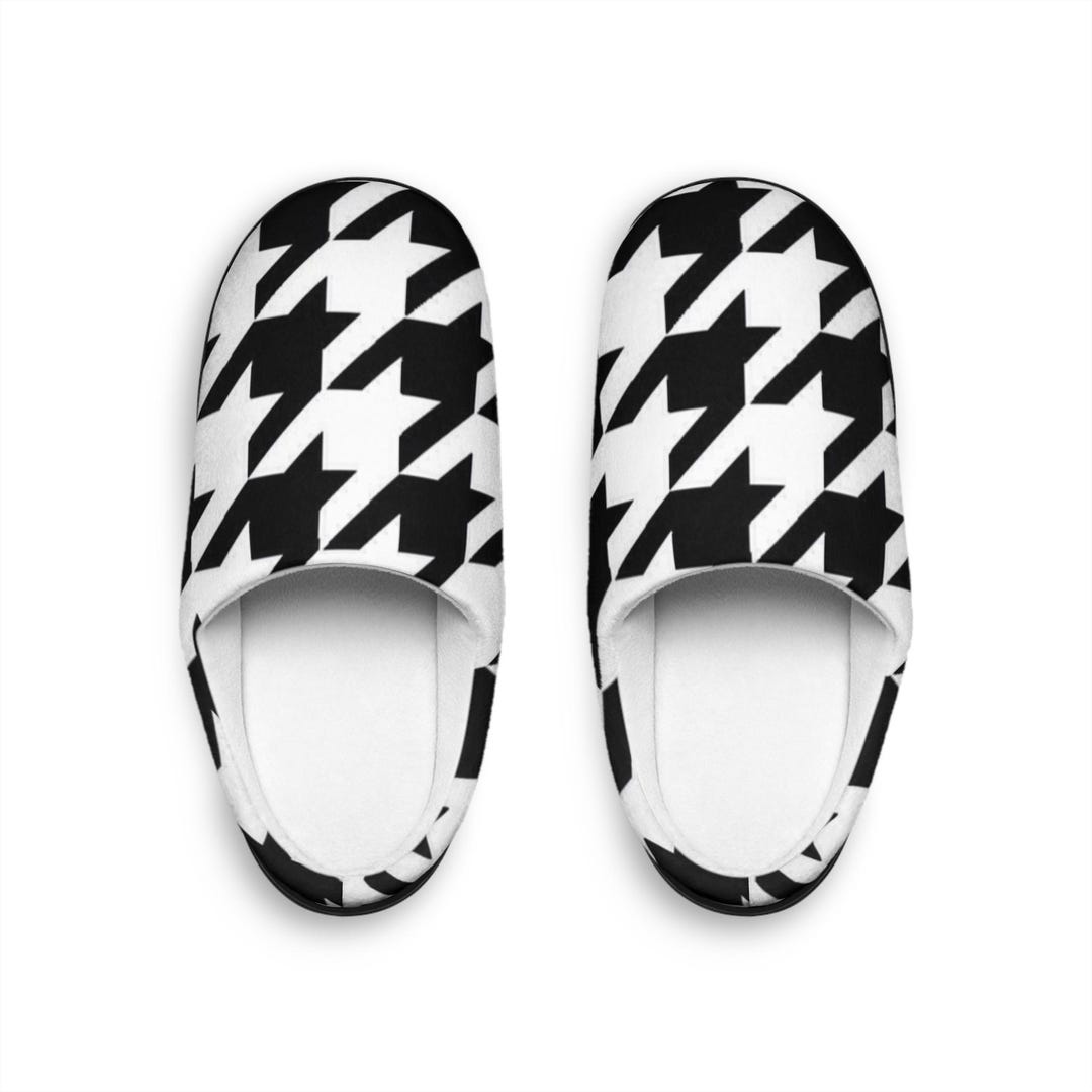 Hounds Tooth Men's Indoor Slippers - Etsy