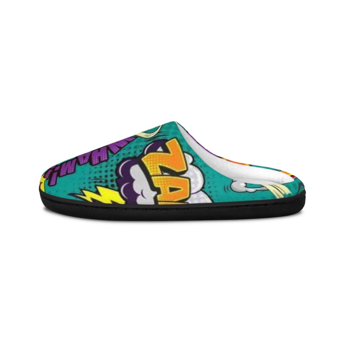 Wham Comic Book Style Slipper Women's Indoor Slippers Cozy House Shoes ...