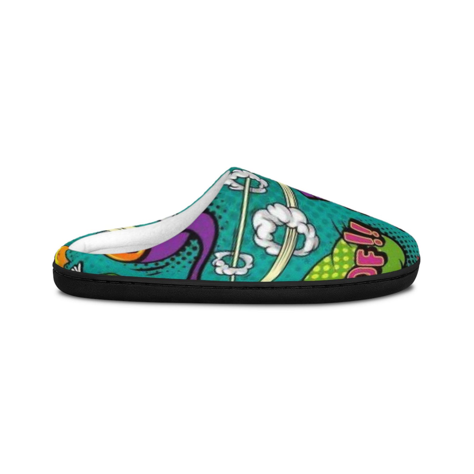 Wham Comic Book Style Slipper Women's Indoor Slippers Cozy House Shoes ...