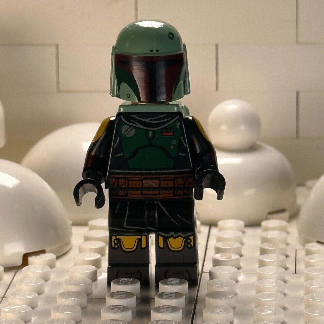 LEGO Star Wars Minifigure Boba Fett Painted Beskar Armor, Jet Pack ...