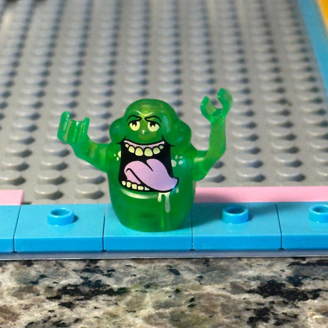 LEGO Ghostbusters Slimer Minifigure Trans-bright Green Gb011 - Etsy