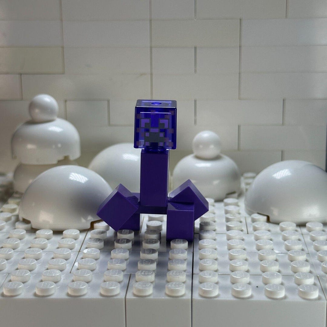 LEGO Minecraft Minifigure Creeper, Enchanted Creeper Min100 - Etsy