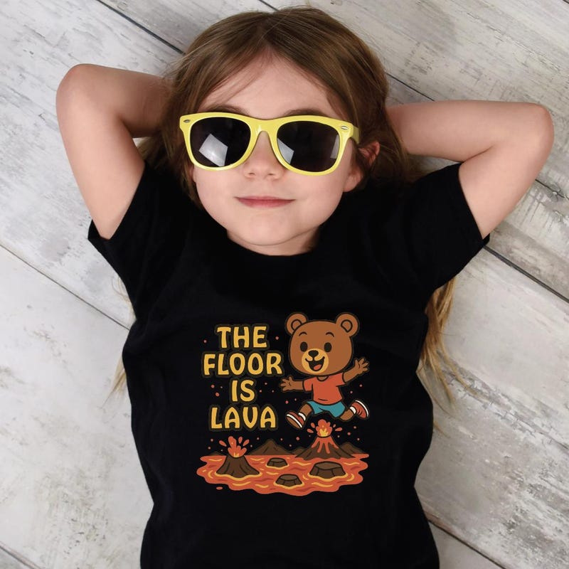 Kids Floor is Lava Tee - Etsy