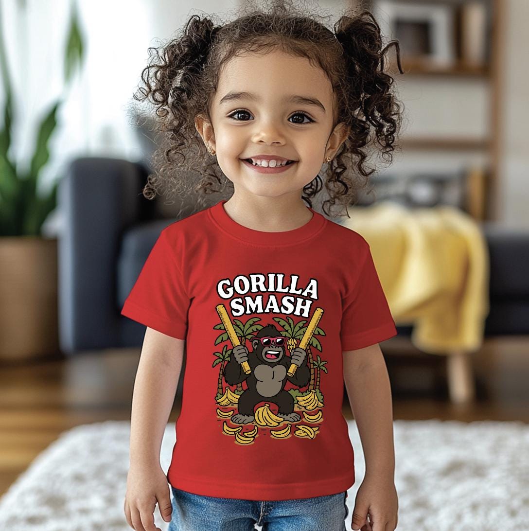 Gorilla Smash Brain Break SVG PNG, Kids Movement Digital Download, Drum ...