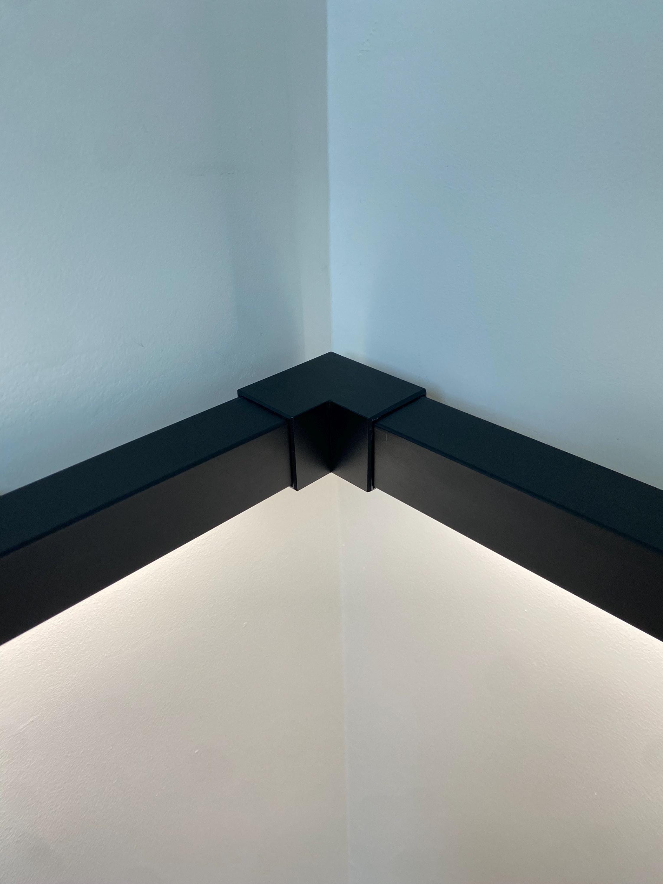 Modern Metal Stair Handrail With LED Motion Sensor Light, Customizable ...