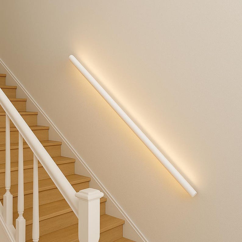 LED Handrail Custom Handrail for Stairs | Modern Handrail | Black ...