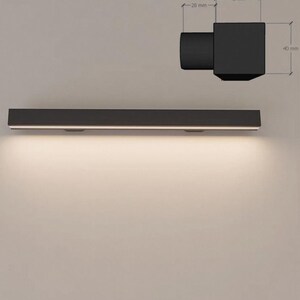 Modern Metal Stair Handrail With LED Motion Sensor Light, Customizable ...