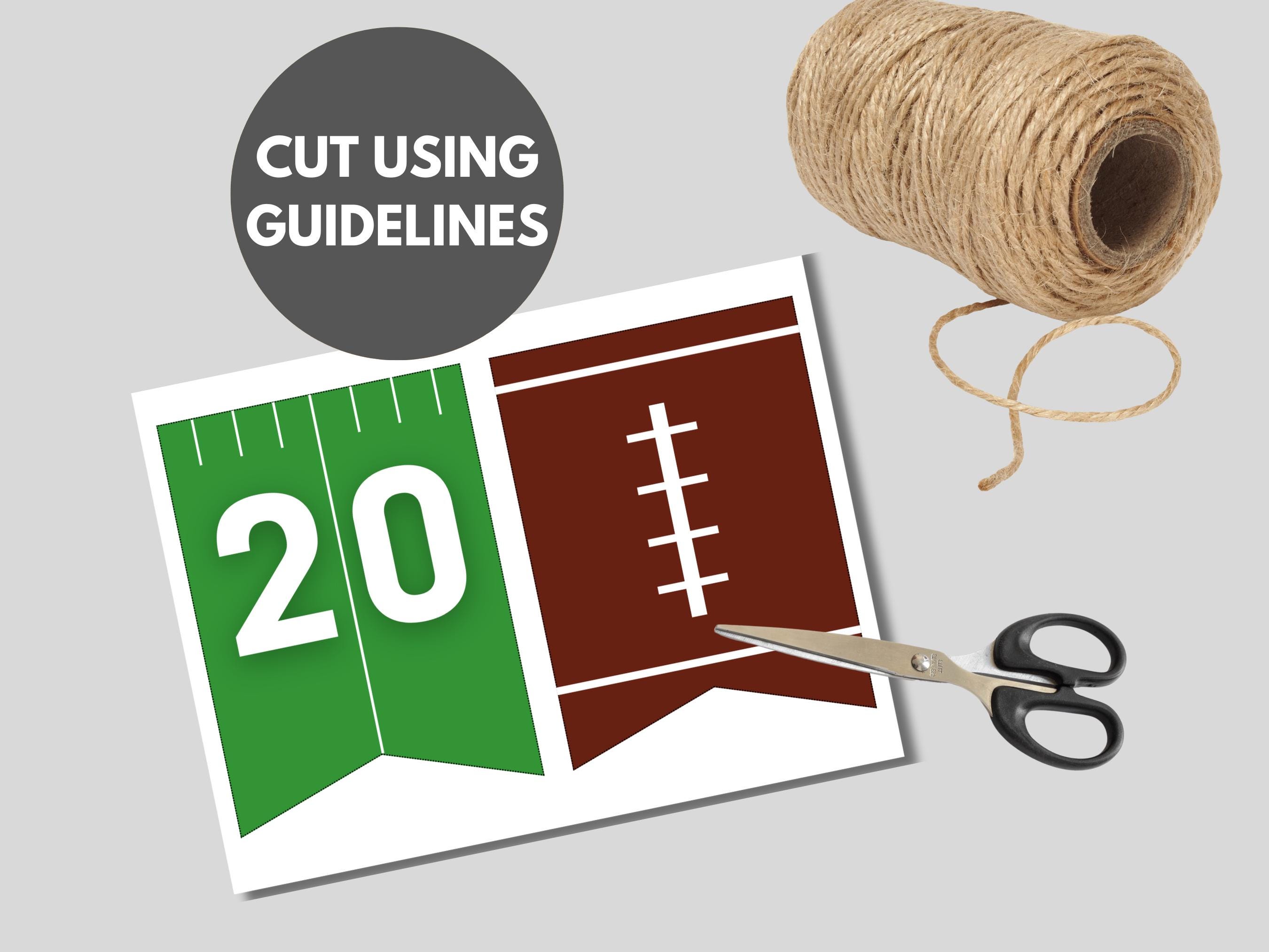 Printable Football Banner, Super Bowl Decor, Football Party Bunting ...