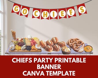 Kansas City Chiefs Printable Banner - Etsy