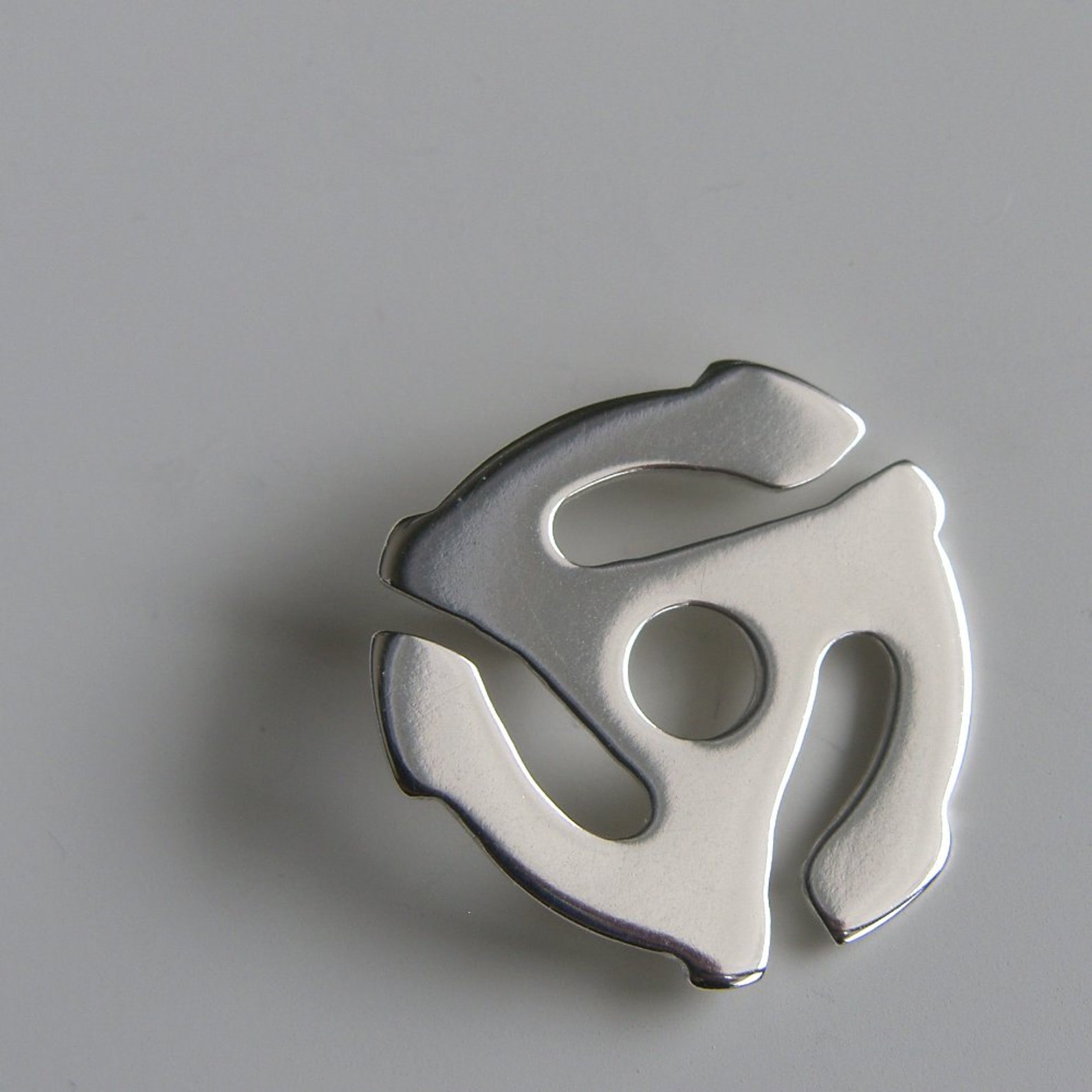 45 Rpm Adapter Sterling Silver Necklace Retro 70's - Etsy