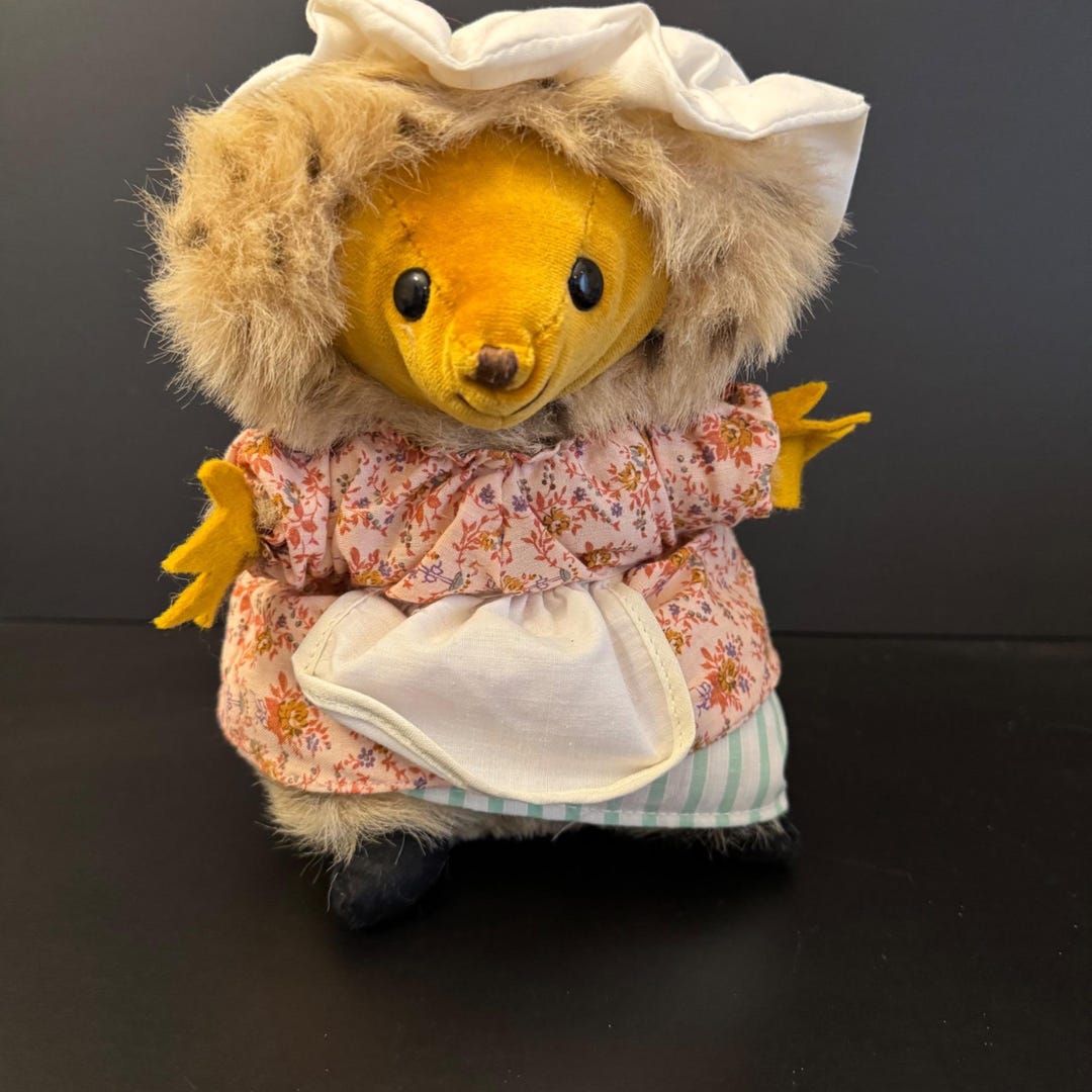 Eden Toys Beatrix Potter Mrs. Tiggy Winkle 1970s Hedgehog Stuffed Plush ...