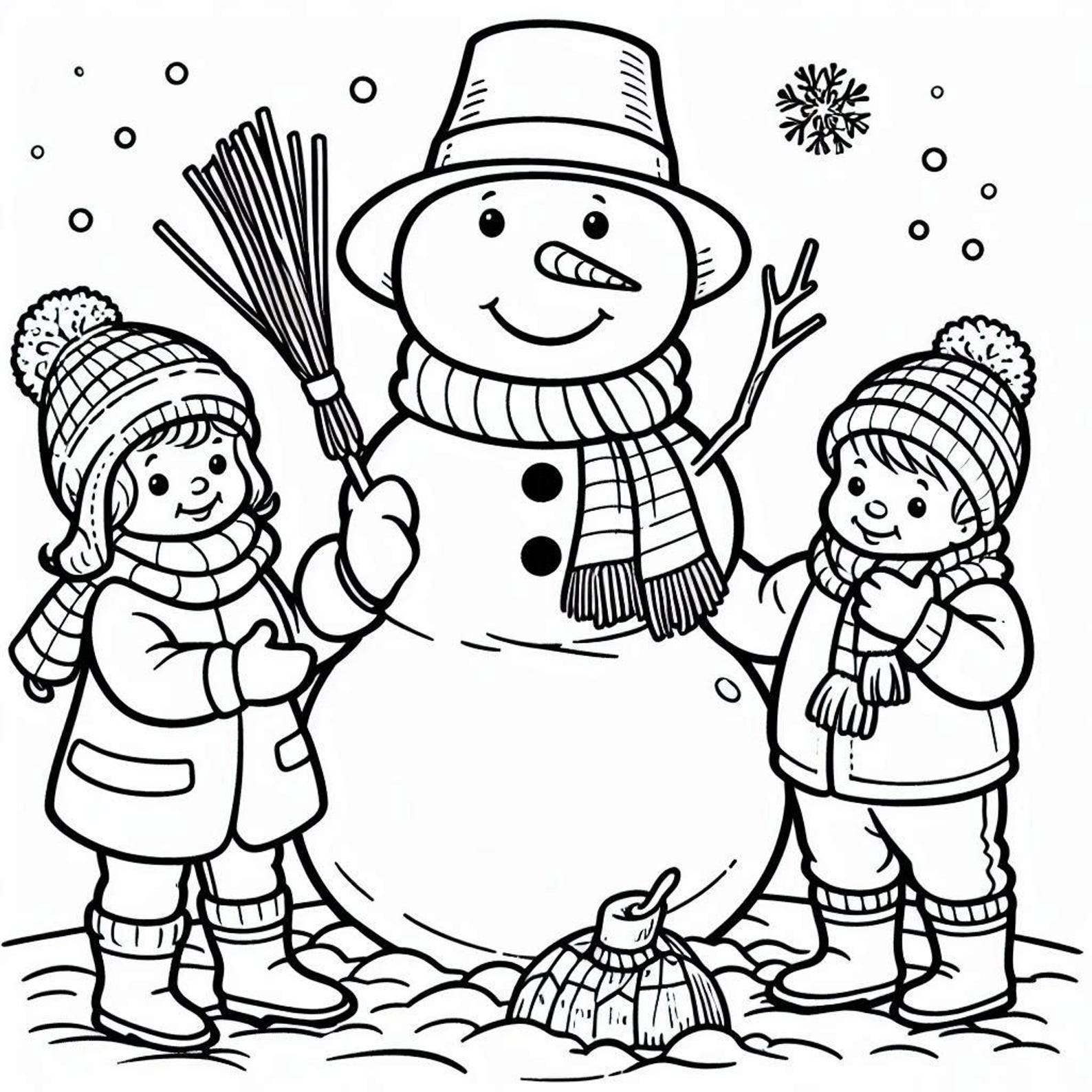 Cute Christmas Coloring Pages for Kids - Etsy
