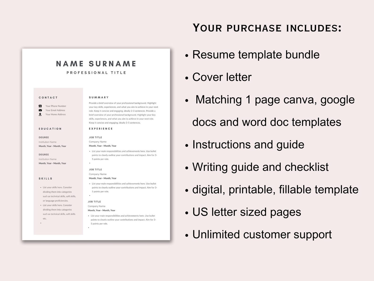 STUDENT CV TEMPLATE, Simple Resume Template, College Applications ...