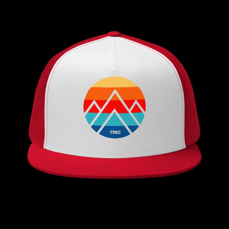 Mountain Sunrise Trucker Cap: Outdoor Adventure Baseball Hat - Etsy