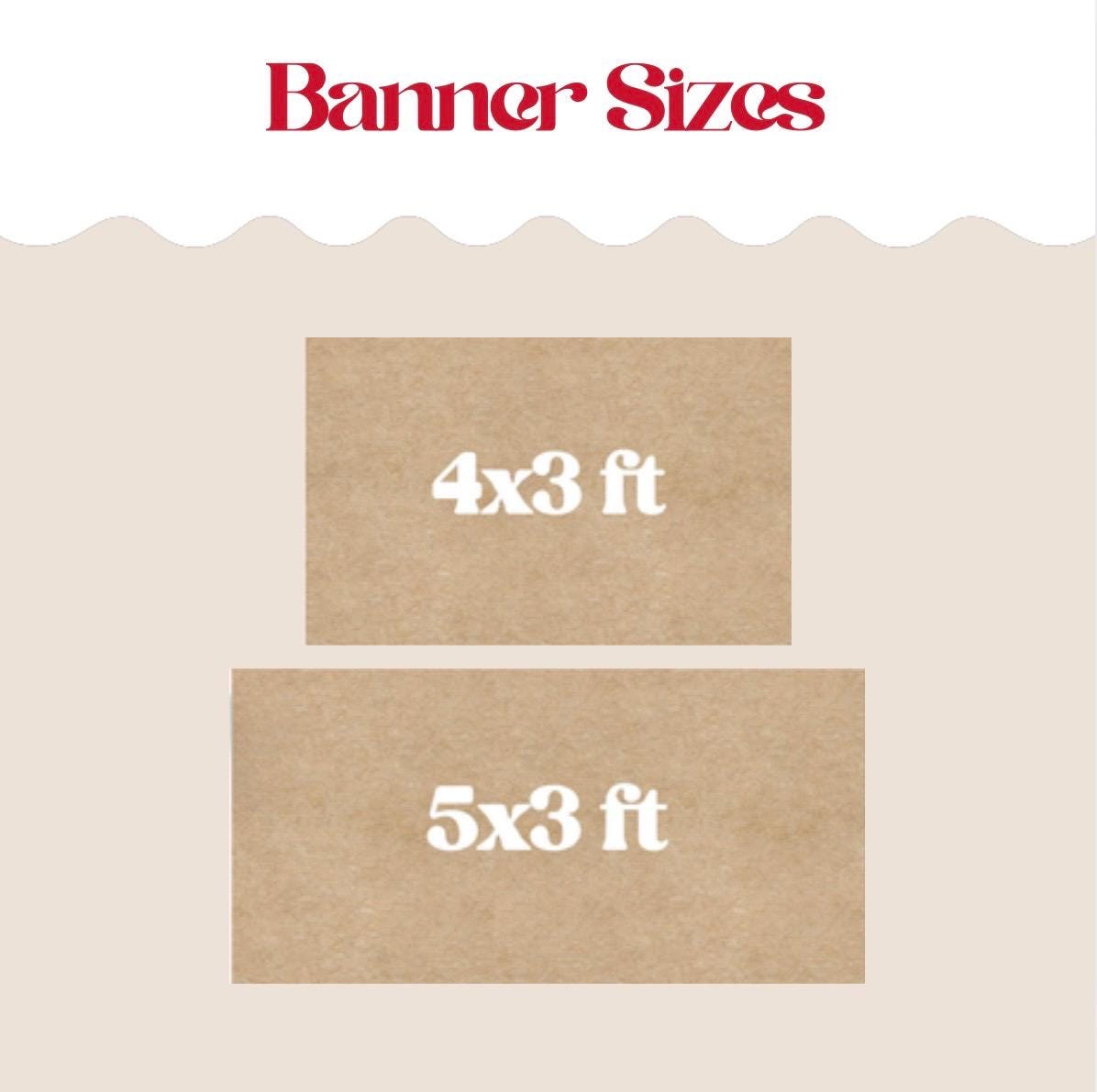 Birthday Banner | Kraft Paper Banner | Custom Banner | Hand Painted ...
