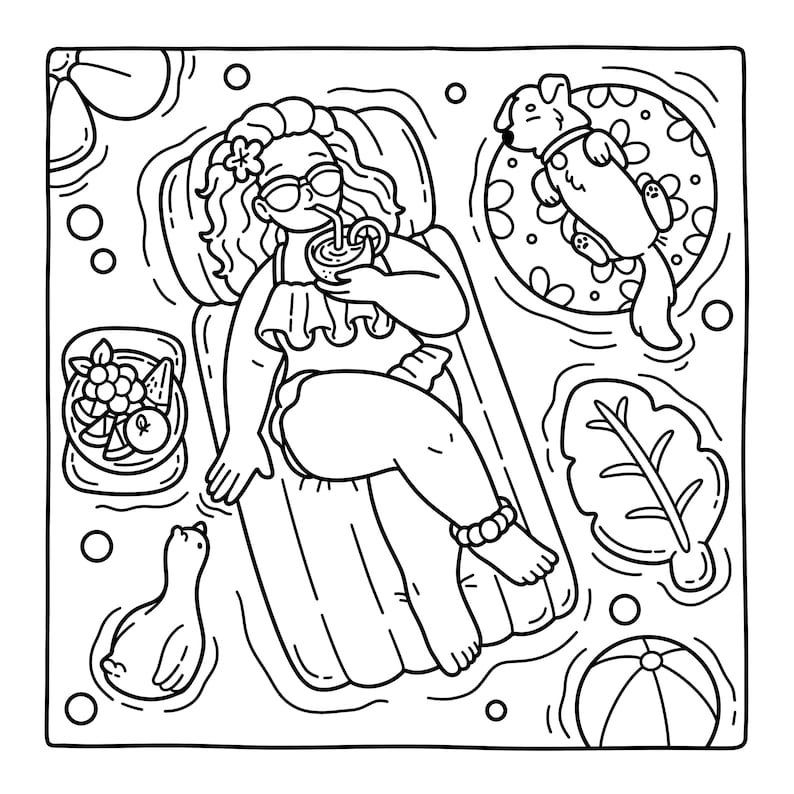 Curvy Cuties Body Positive Coloring Book - Etsy