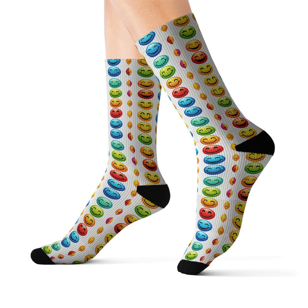 Smiley Face Socks, Happy Feet, Fun Footwear, Joyful Smiles, Colorful ...