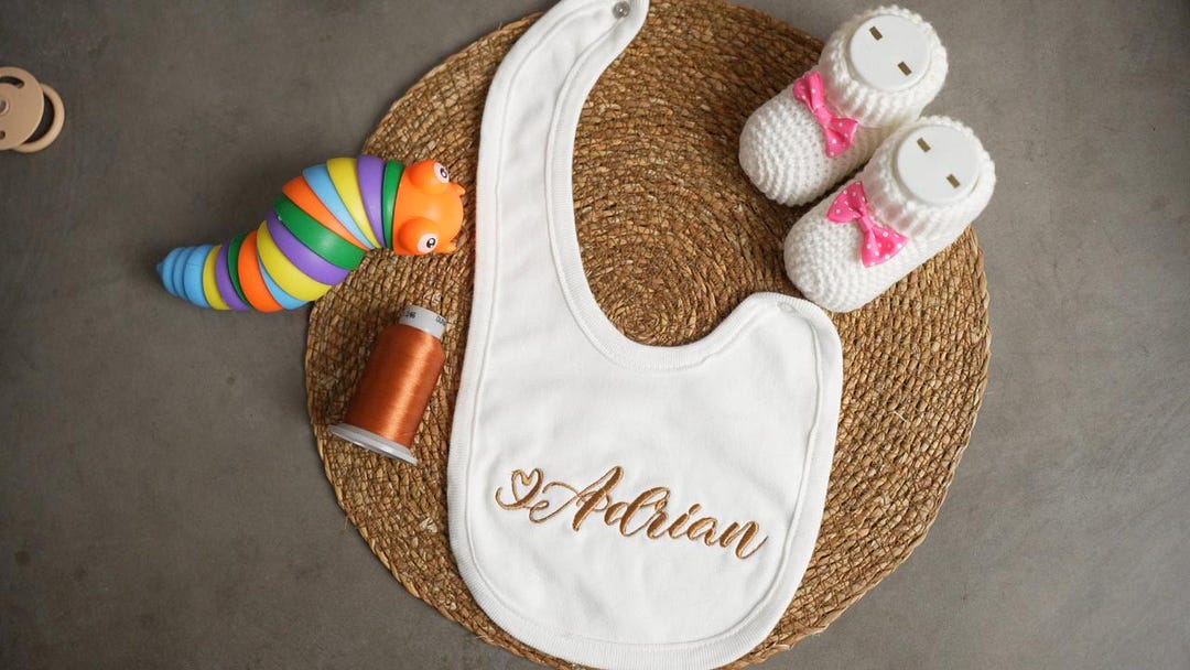 Personalized Baby Name Bib, Baby Gift,custom Baby Bib, Name Embroidered ...