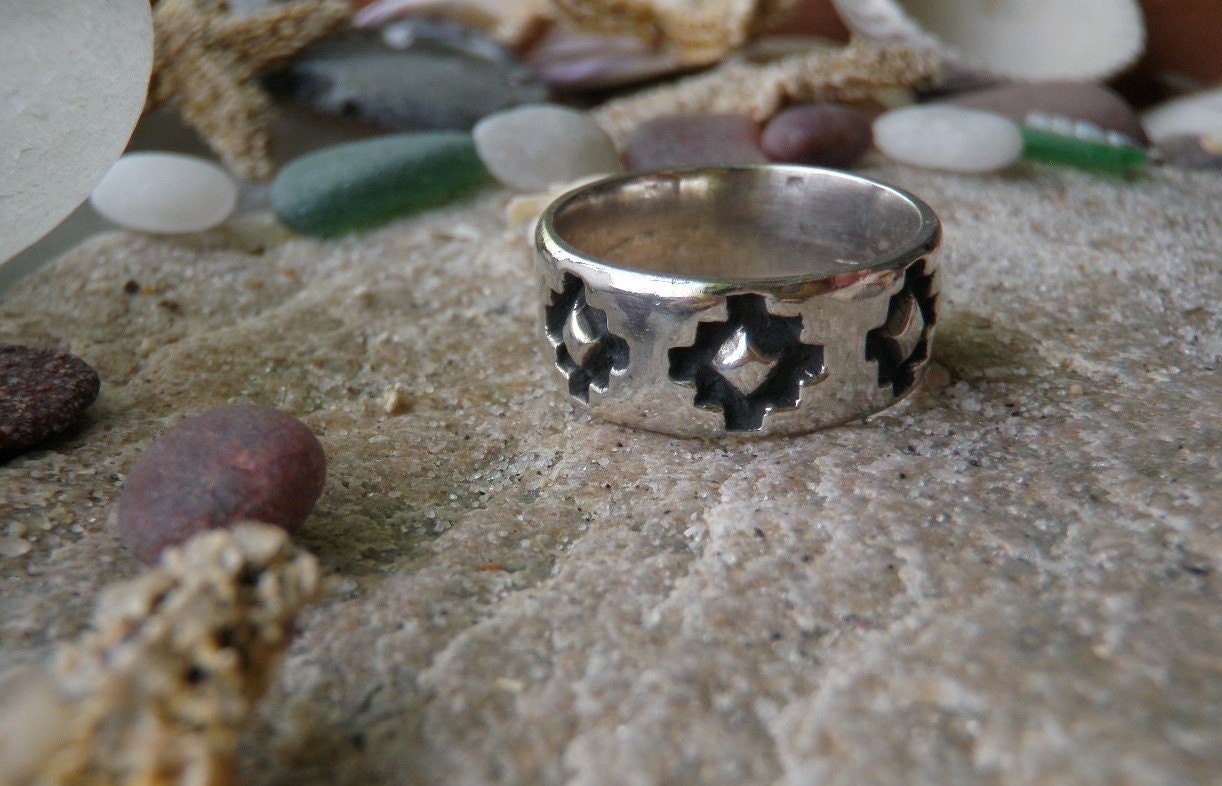 Men's Jewelry / Navajo Art Ring / Art Jewelry / Native American Ring ...