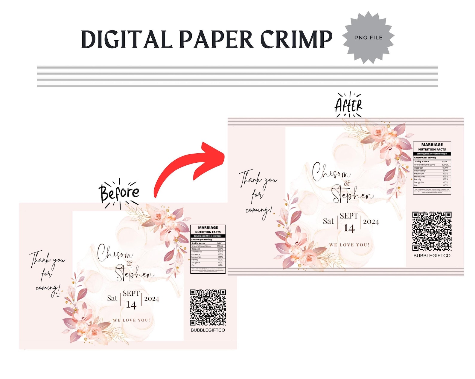Digital Paper Crimp, Chip Bag Paper Crimp, Paper Crimp Png Image - Etsy