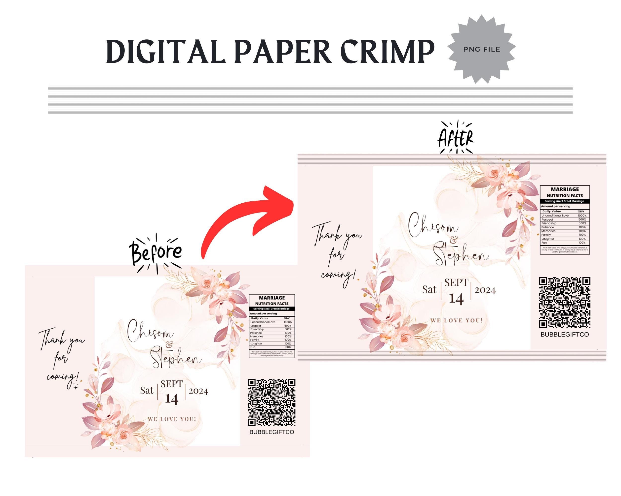 Digital Paper Crimp, Chip Bag Paper Crimp, Paper Crimp Png Image - Etsy