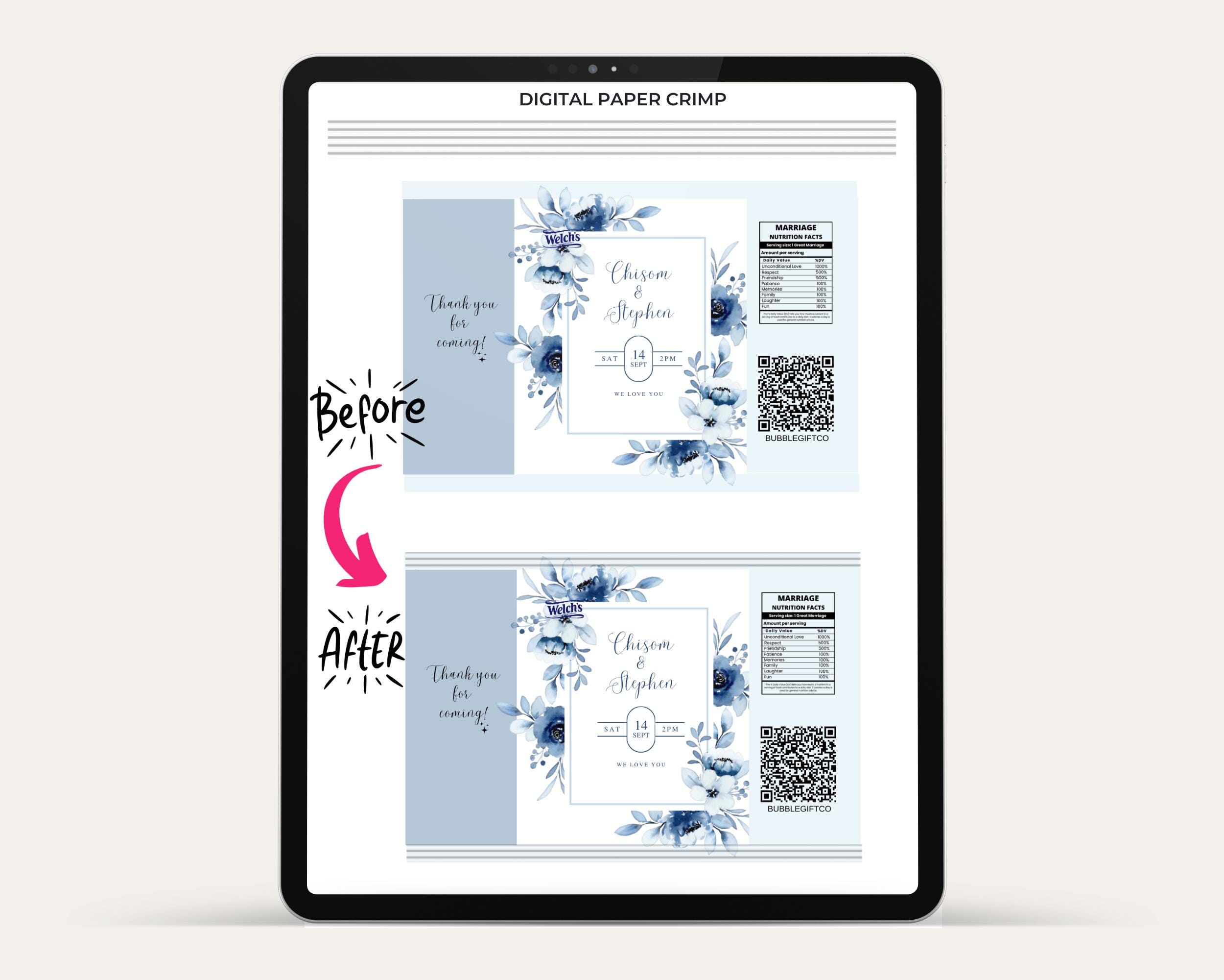 Digital Paper Crimp, Chip Bag Paper Crimp, Paper Crimp Png Image - Etsy