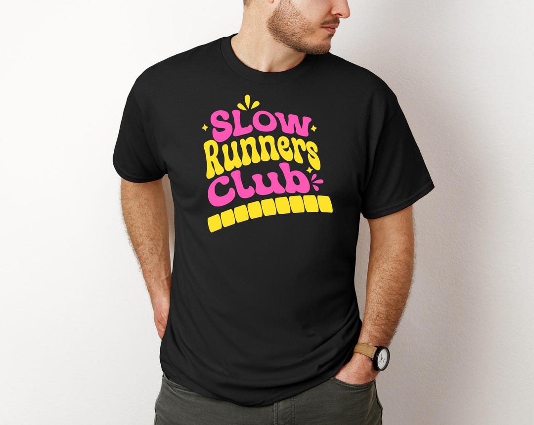 Slow Runners Club T-shirt, Motivational Running Tee, Fitness Gift - Etsy