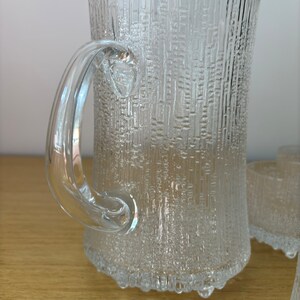 Mid Century Iittala Finland Ultima Thule Set, 50 Oz Pitcher and 6 ...