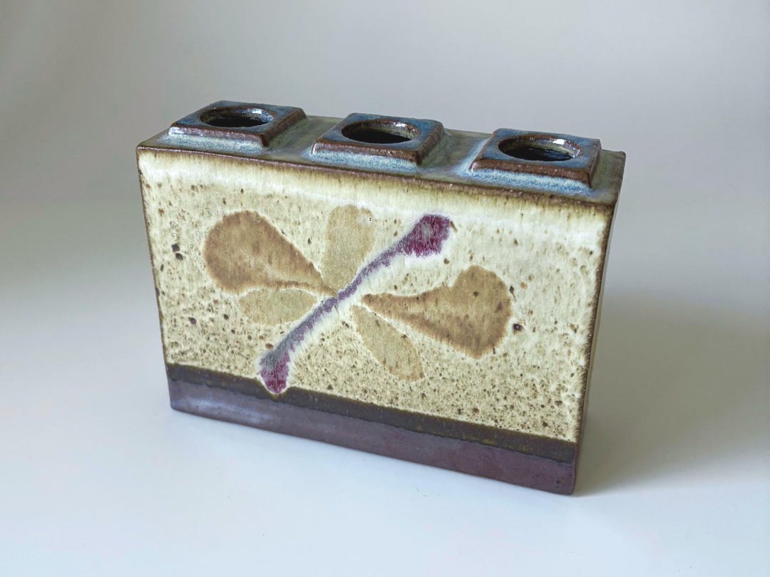 Geoff Walsh Studio Pottery Vase / Triple Openings - Etsy