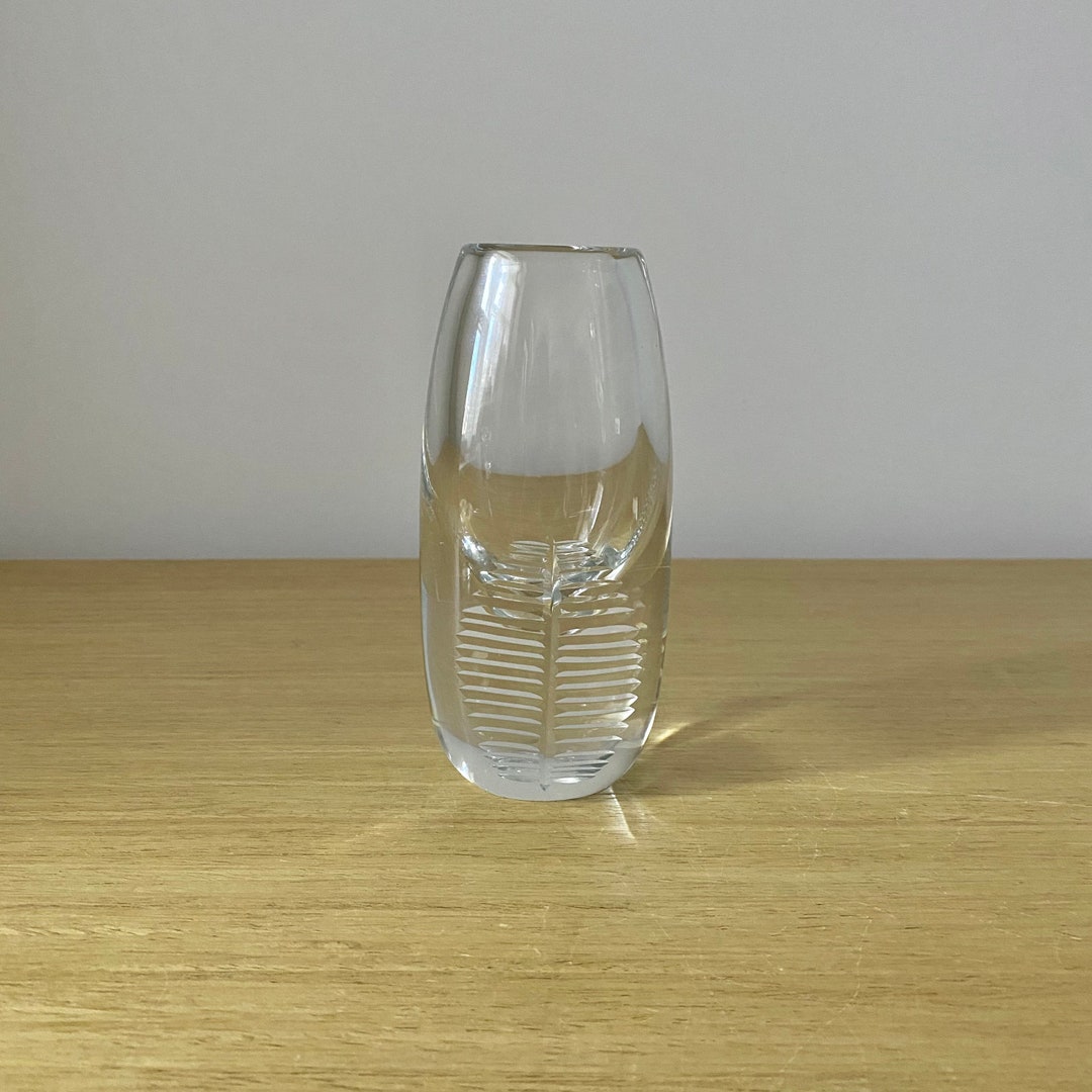 Vintage Mid Century Swedish Glass Vase, Ernest Gordon Design, Afors ...