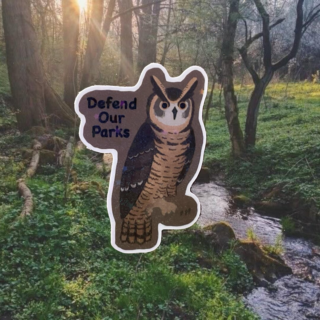 Small “defend Our Parks” Shiny Vinyl Sticker | National Park Sticker - Etsy