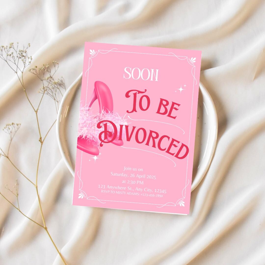 Divorce Party, Soon to Be Divorced Party Invitation, Divorce ...