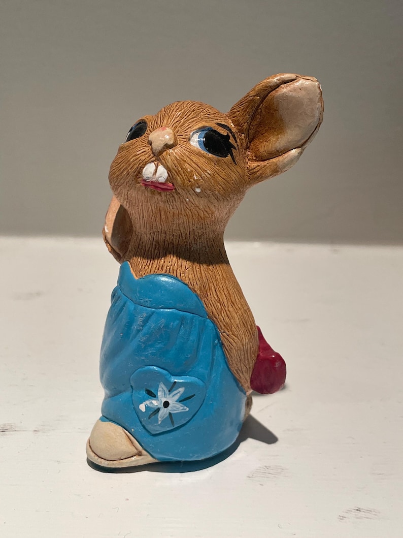 Vintage Pendelfin Rabbit Figurines – 1970s Pepiware Stoneware ...