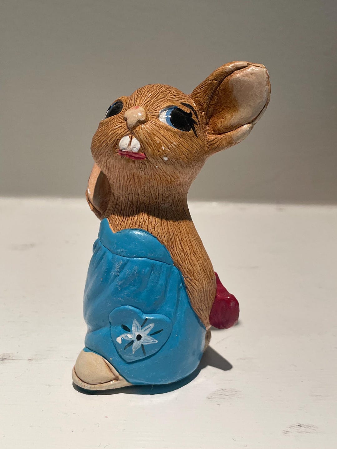 Rare Vintage "imp" Pepiware Pendlefin Stoneware Rabbit Figurine ...