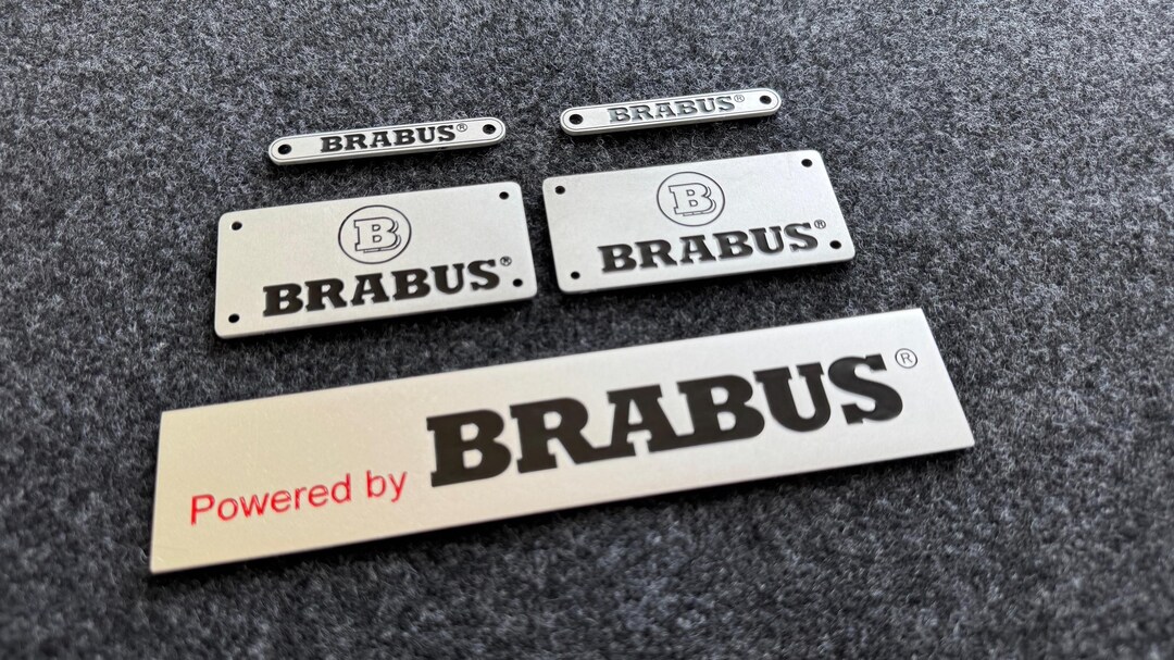Stickers for the Engine and on the Mat for Smart Brabus (set 5 Pieces ...
