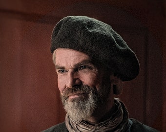 Outlander Scottish Tam Bonnet Hand Knit Felted Highlands | Etsy