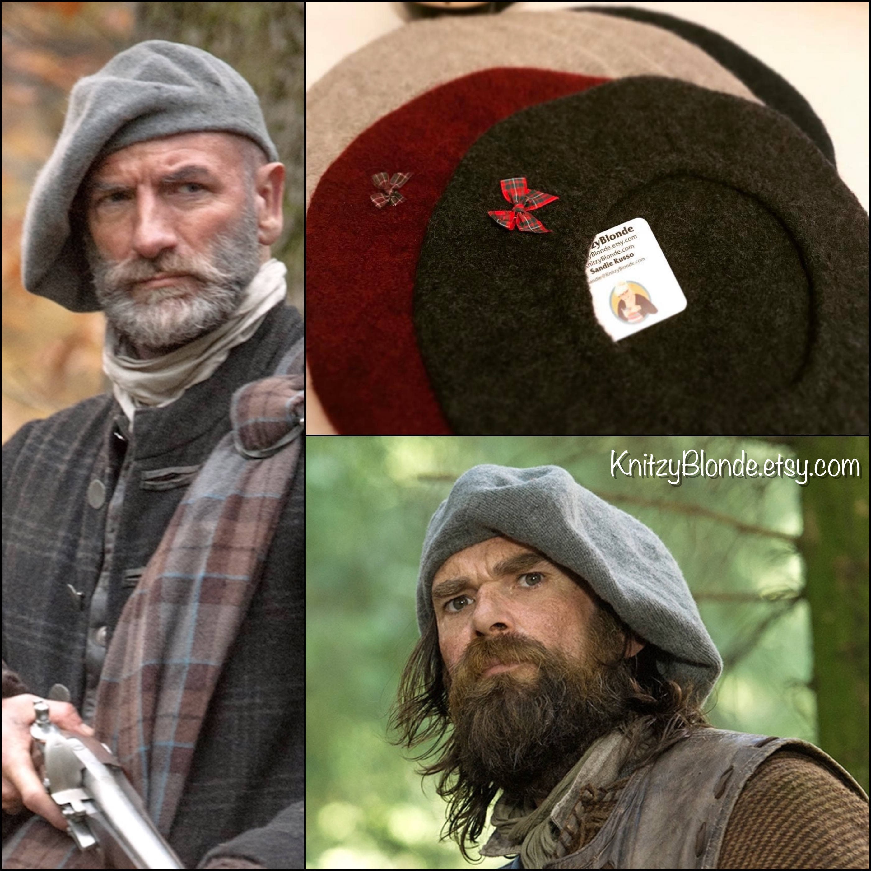 Outlander Tam NEW COLORS Scottish Bonnet Hand Knit Felted - Etsy UK