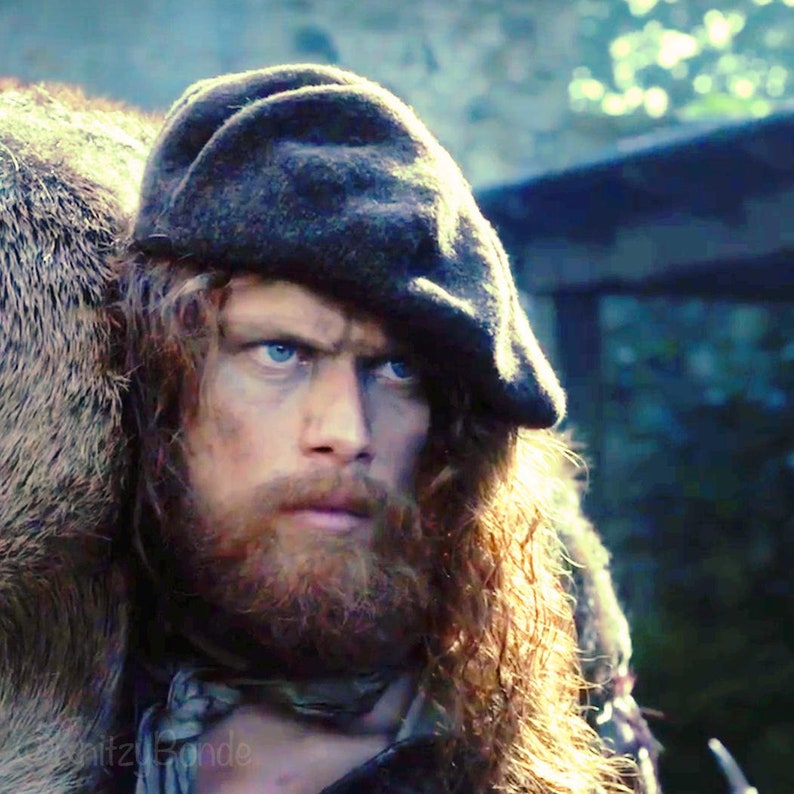 Jamie's Scottish Tam The Dunbonnet Outlander Hand Knit | Etsy