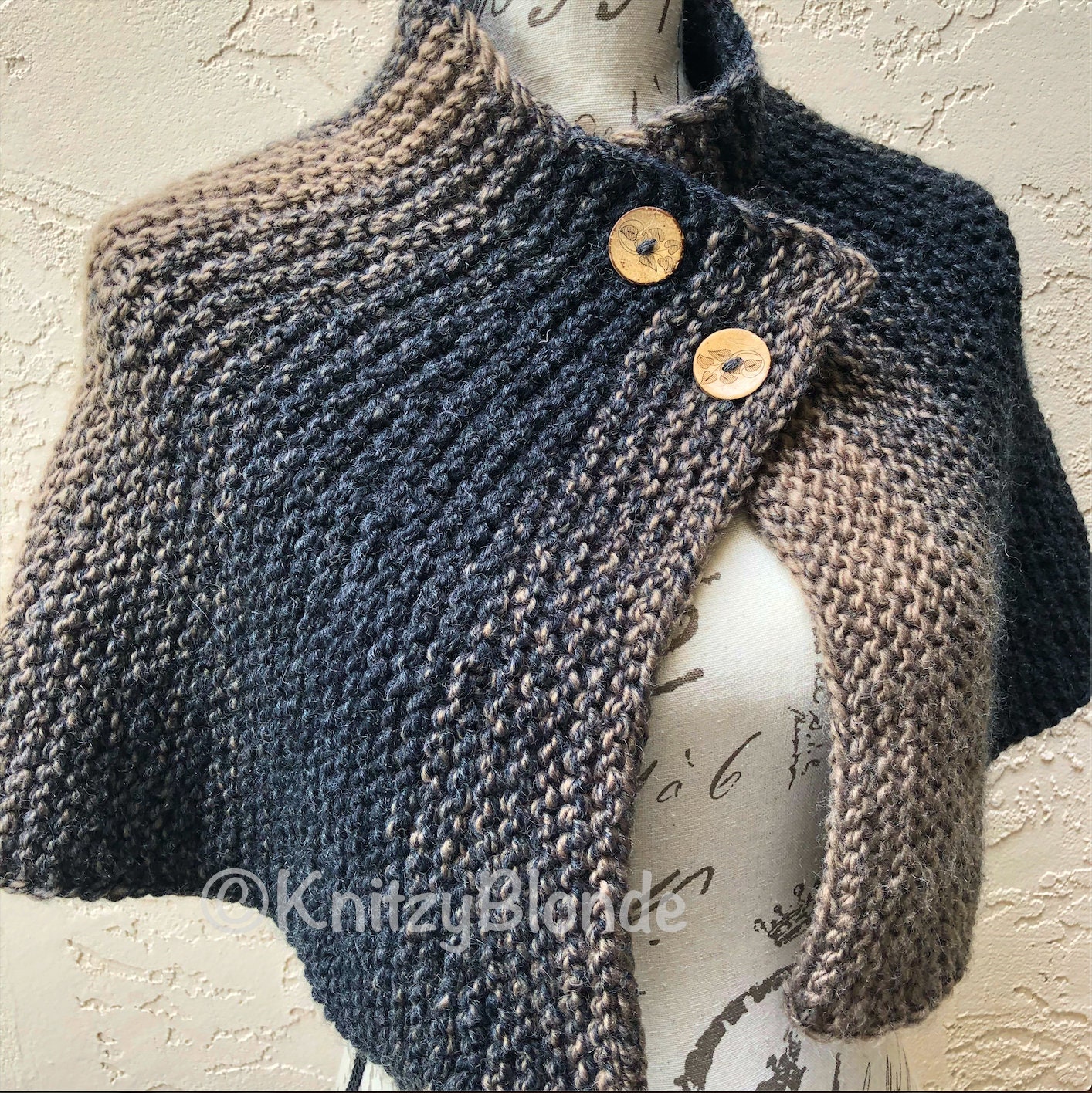 PDF Knitting Pattern Brianna's Capelet Outlander Season 4 Cape, Drums ...