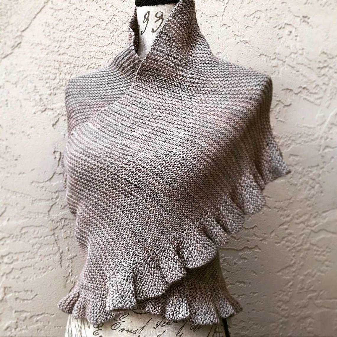 Jenny's Shawl Outlander Sontag Shawl Hand Knit Merino - Etsy