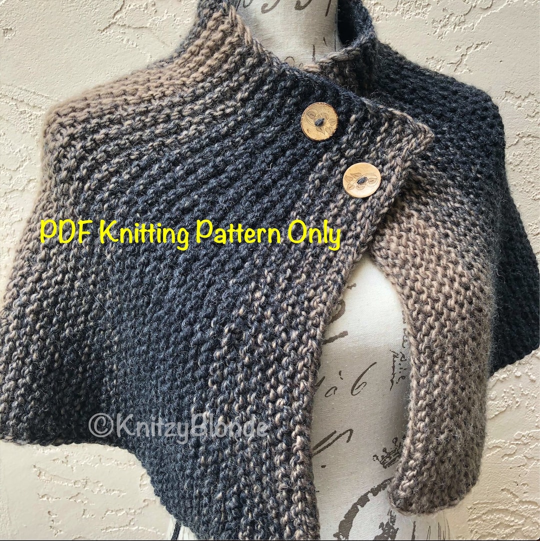Brianna's Capelet PDF Knitting Pattern Outlander Season 4 Cape, Drums ...