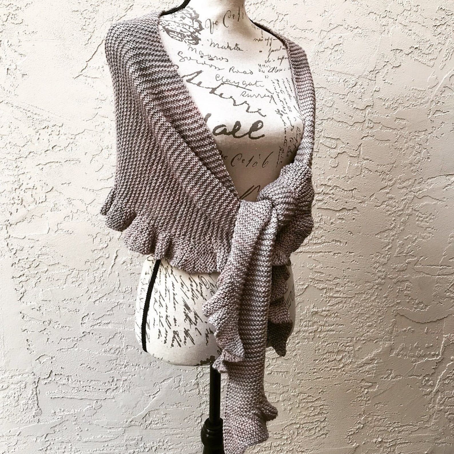 Jenny's Shawl Outlander Sontag Shawl Hand Knit Merino - Etsy