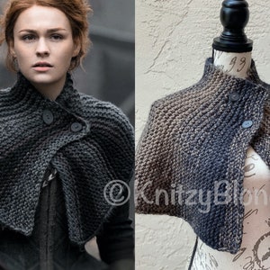 Brianna's Capelet Outlander Season 4 Cape, Custom Knit in 3 Color ...