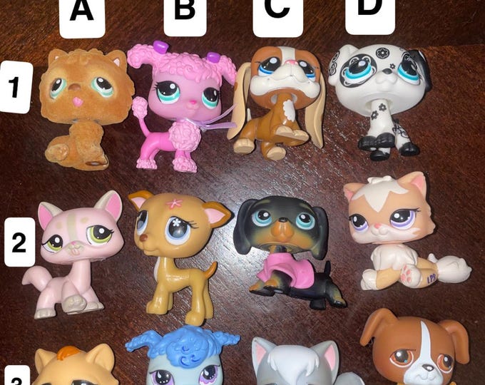 Littlest Pet Shop LPS Lot of 10 Pc Accessories in Gift Bag Random ...