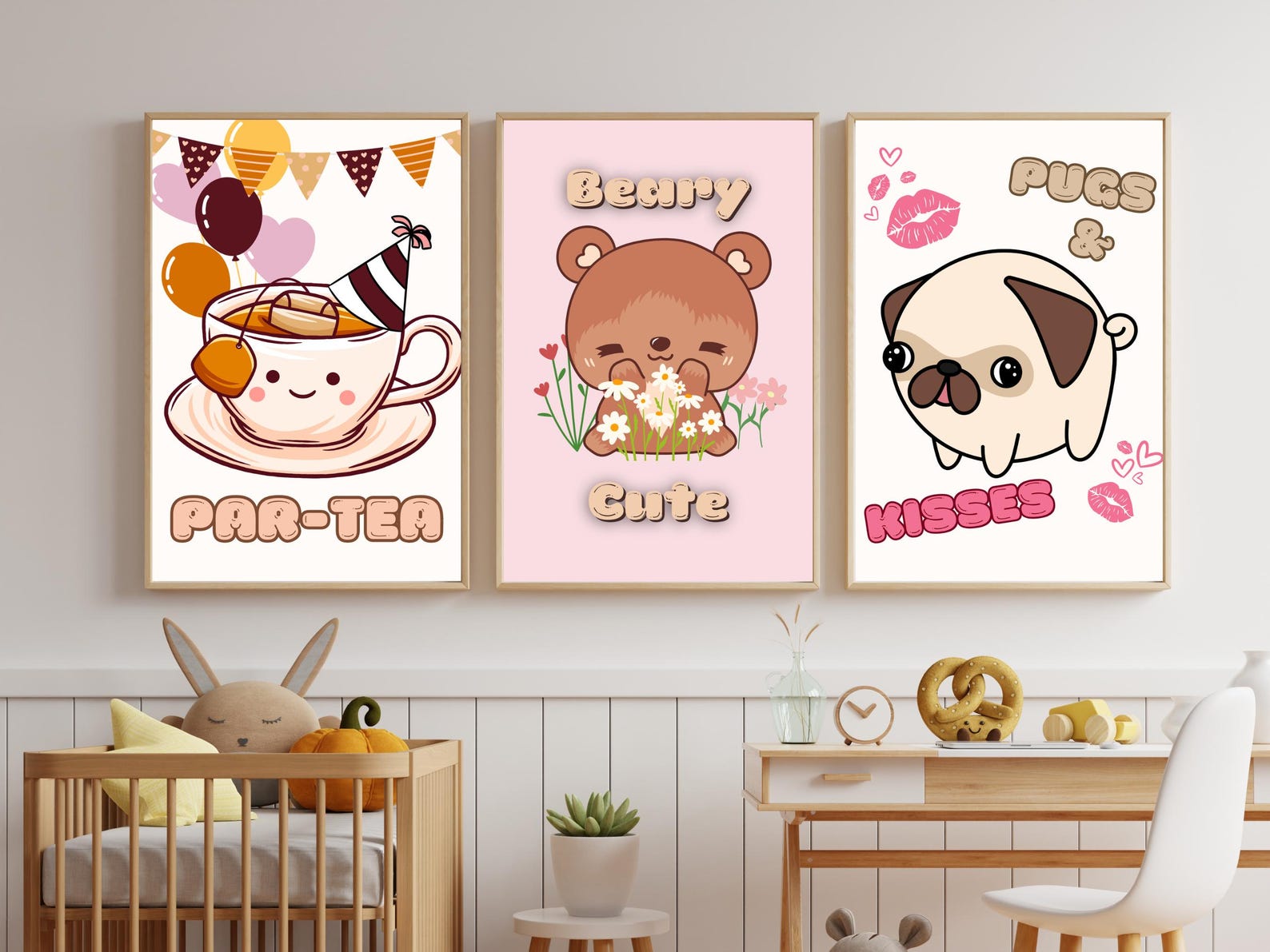 Kawaii Posters Printable Cute Kawaii Wall Art Funny Pun Artwork for ...