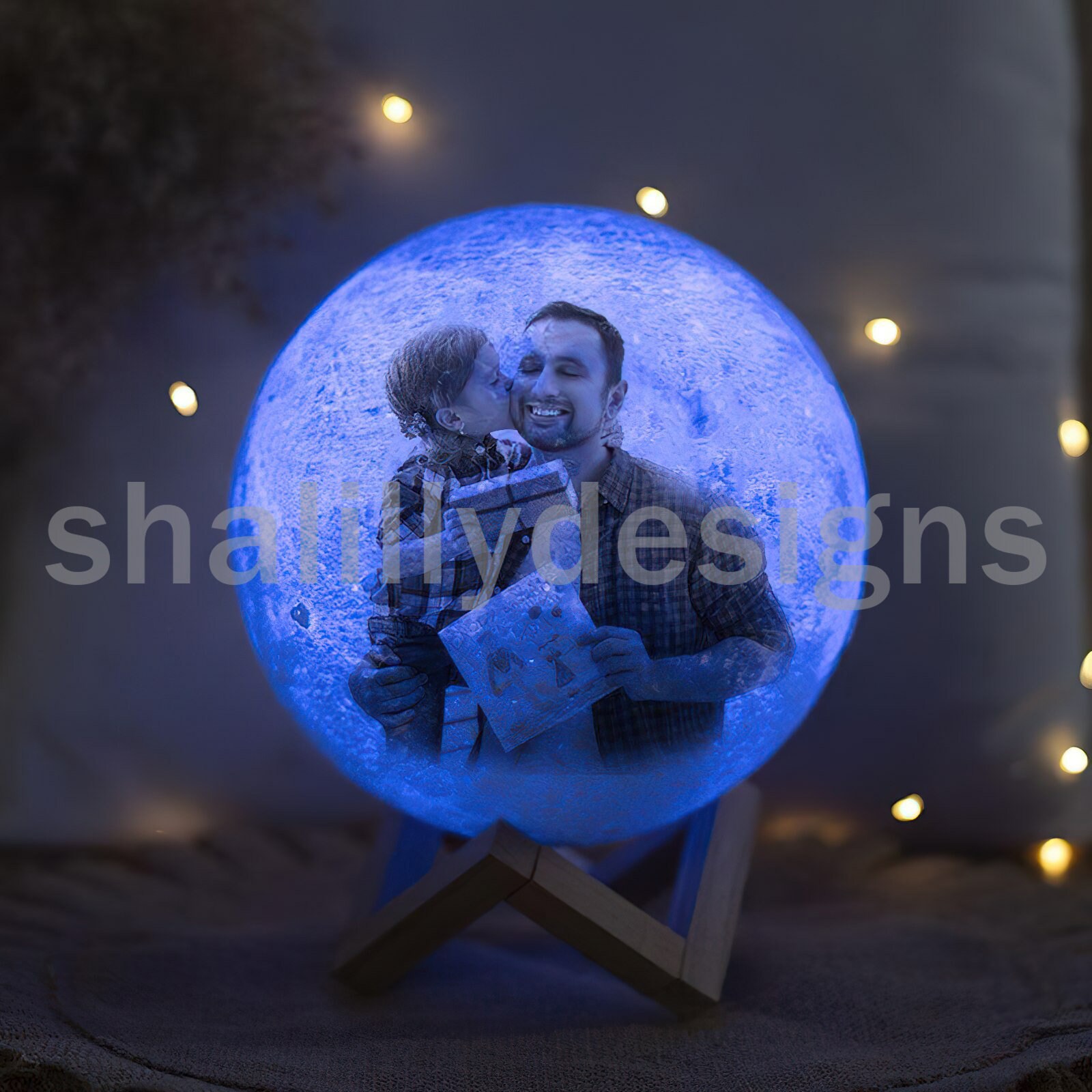 Personalization Lunar Moon Lamp Night Light,3d Print Moonlight ...
