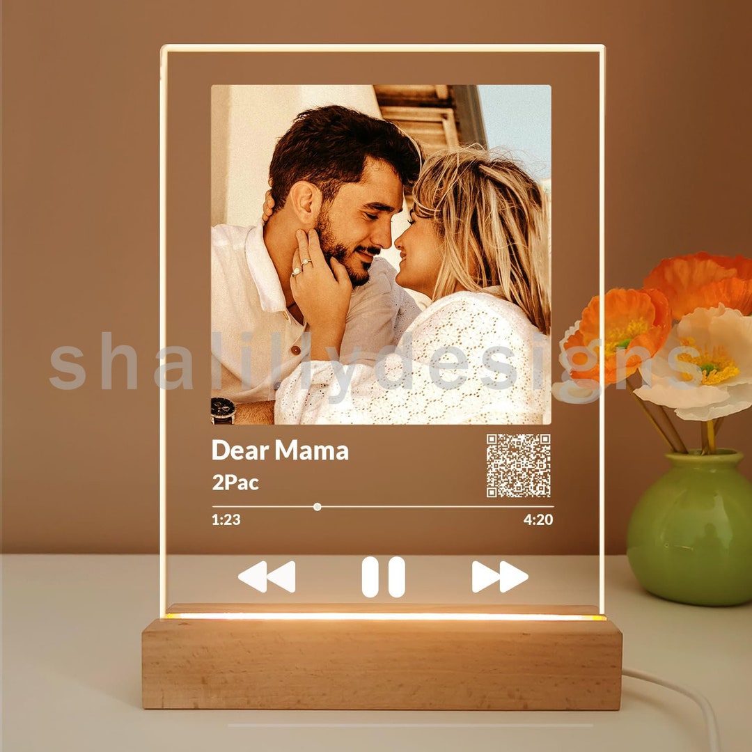 Personalized Acrylic Song Music Plaque With Photo,personalized Album ...