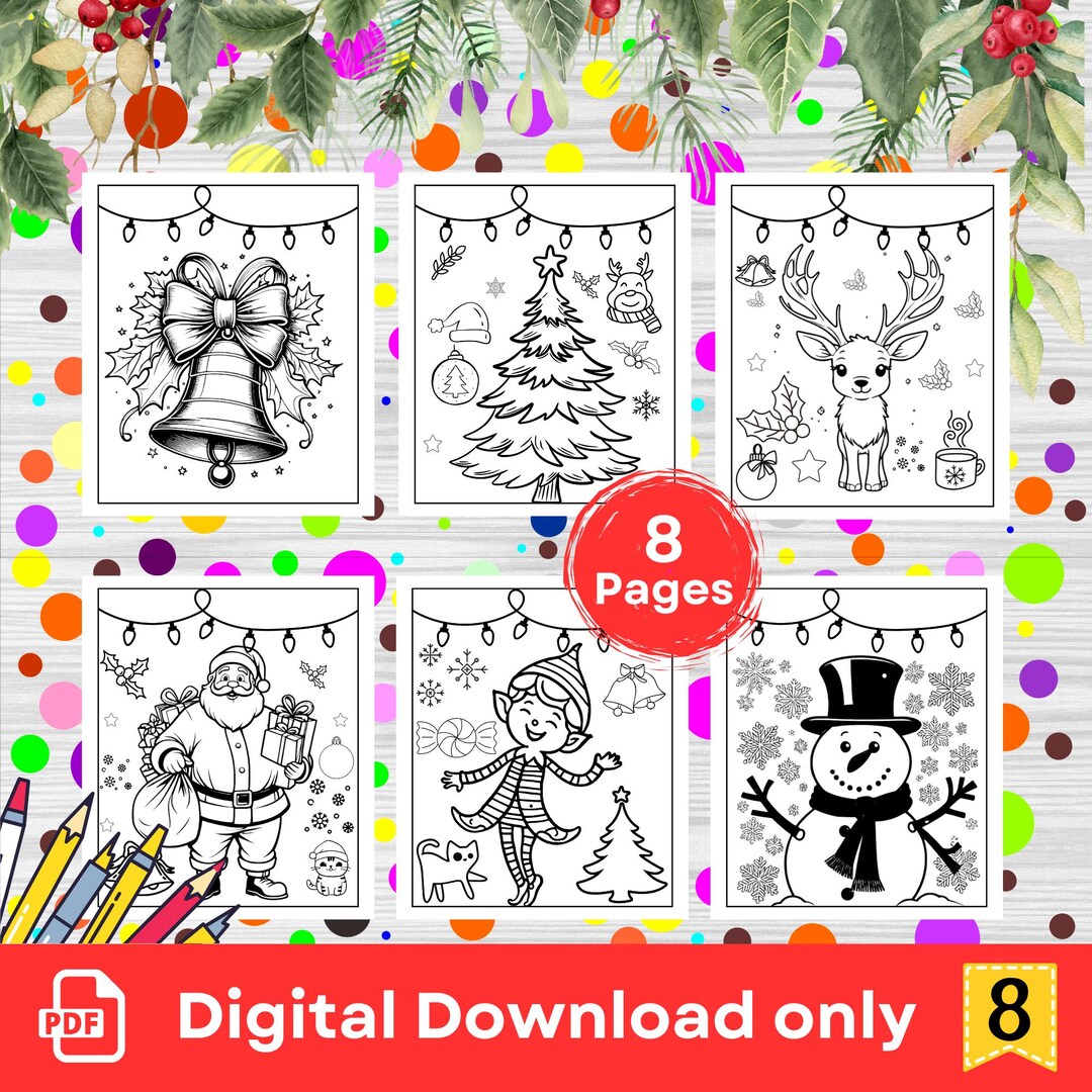 Christmas Coloring Pages, Christmas Printable, Christmas Games ...