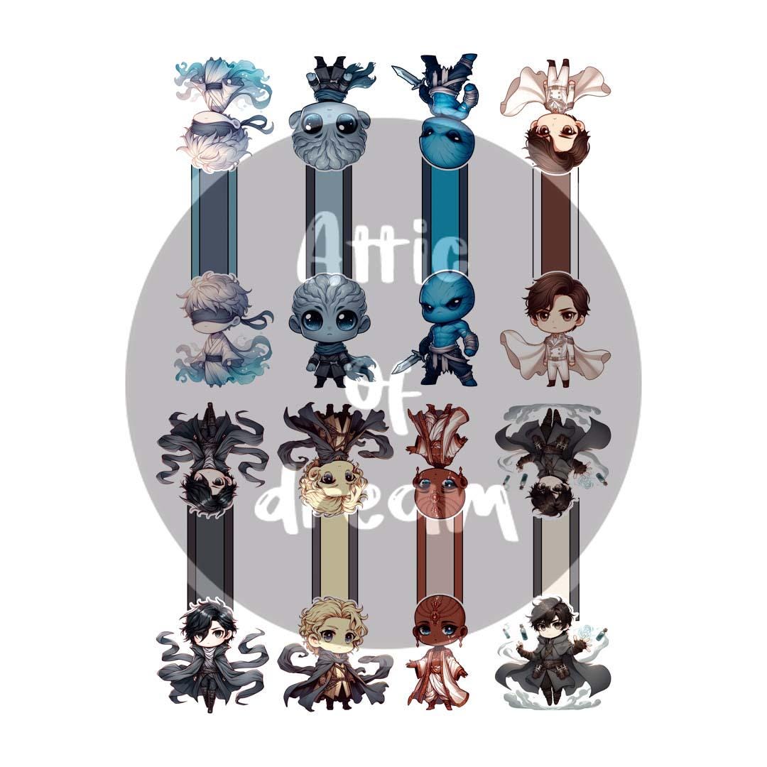 Mistborn Chibi Style Magnetic Bookmarks - Etsy